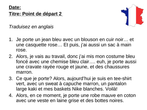 AQA / EDEXCEL Studio GCSE French (Higher) – Module 3 - Point de départ ...