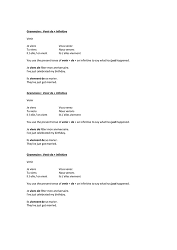 AQA/EDEXCEL Studio GCSE French (Higher) – Module 3 - Félicitations ...