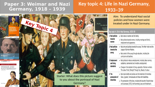 EDEXCEL GCSE WEIMAR AND NAZI GERMANY: Life in Nazi Germany, 1933–39 ...