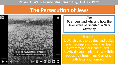 EDEXCEL GCSE WEIMAR AND NAZI GERMANY: Life in Nazi Germany, 1933–39 ...