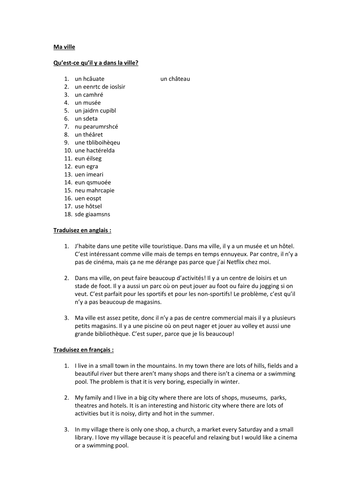 AQA/EDEXCEL Studio GCSE French (Higher) – Module 4 – Point de départ 2 ...
