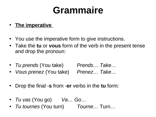 AQA/EDEXCEL Studio GCSE French (Higher) – Module 4 – Point de départ 2 ...