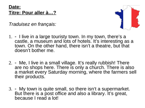 AQA/EDEXCEL Studio GCSE French (Higher) – Module 4 – Point de départ 2 ...