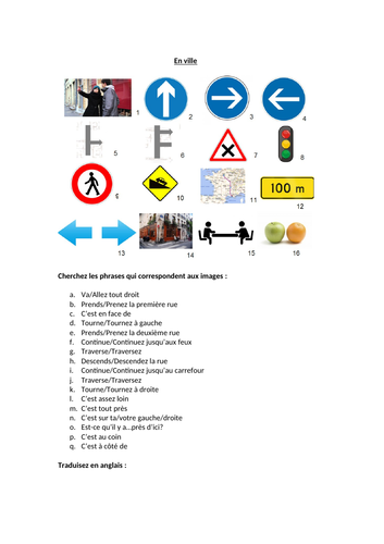 Directions | Teaching Resources