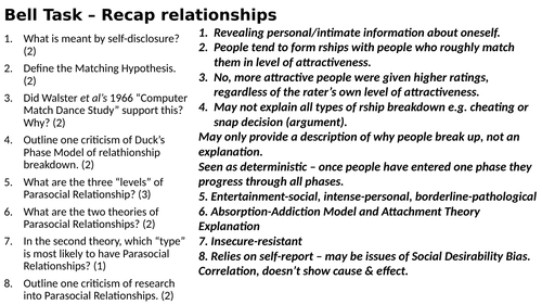 Virtual relationships in social media (AQA Psychology Relationships ...