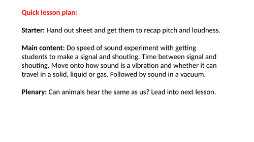 KS3 - Sound (Whole Topic) | Teaching Resources