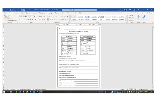 FRENCH VERBS - IRREGULAR - PRESENT TENSE | Teaching Resources