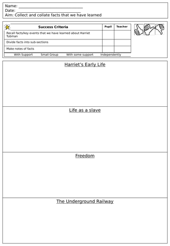 Harriet Tubman Biography KS2 | Teaching Resources