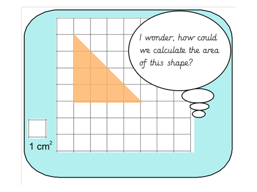 Area of irregular shapes- counting squares including half squares ...