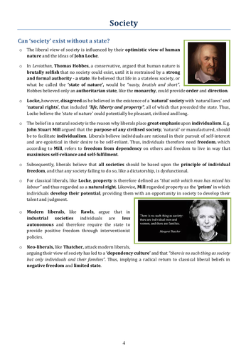 Liberalism on society A Level Politics | Teaching Resources