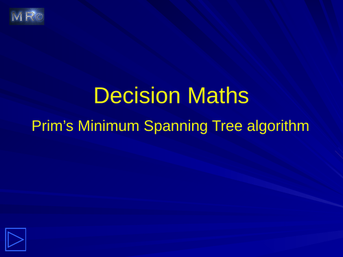 Prim's Minimum Spanning Tree Algorithm | Teaching Resources Prim's Minimum Spanning Tree Algorithm | Teaching Resources