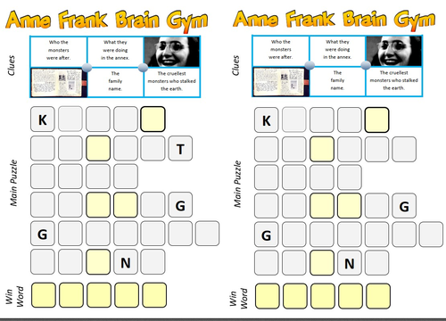 Anne Frank Starter Lessons + Holocaust | Teaching Resources