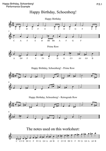 Serial Music-Year 9 (3 Lessons on Serialism) | Teaching Resources