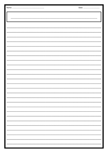 Lined Paper - Online + Printable Versions | Teaching Resources