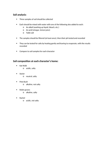 KS3 Crime Scene Investigation Activities | Teaching Resources