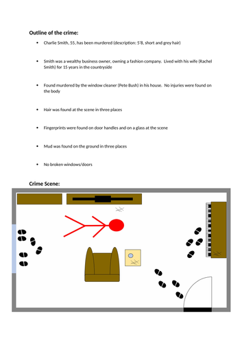 KS3 Crime Scene Investigation Activities | Teaching Resources