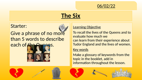 The Six Queens | Teaching Resources