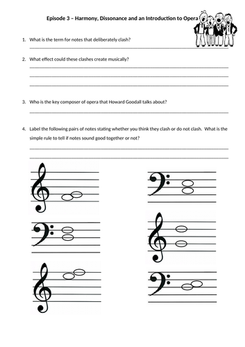 Worksheets to accompany Howard Goodall's Story of Music | Teaching ...