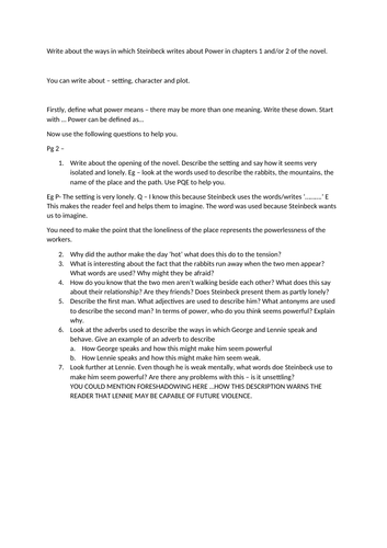 Of Mice and Men Unit | Teaching Resources