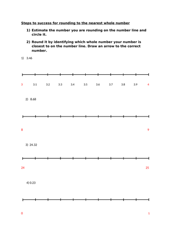 Rounding decimals to the nearest whole number | Teaching Resources