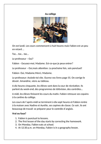 AQA/EDEXCEL Studio GCSE French (Higher) – Module 6 – Mon bahut – Page ...