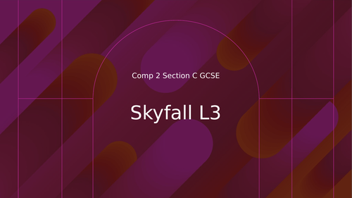 GCSE Film Studies: Skyfall | Teaching Resources