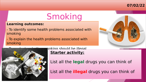 Smoking - KS3 Science / Biology / PSCHE Lesson | Teaching Resources
