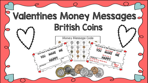 Adding coins - valentines theme | Teaching Resources