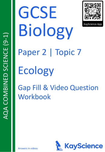 B7 Ecology // GCSE Biology // KayScience Booklet // AQA Combined ...