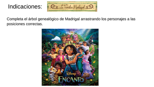ENCANTO Madrigal Family Tree Activity/La familia Madrigal | Teaching ...