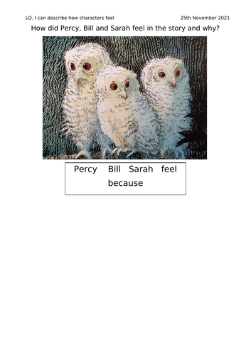 Owl Babies Emotions Writing KS1 | Teaching Resources