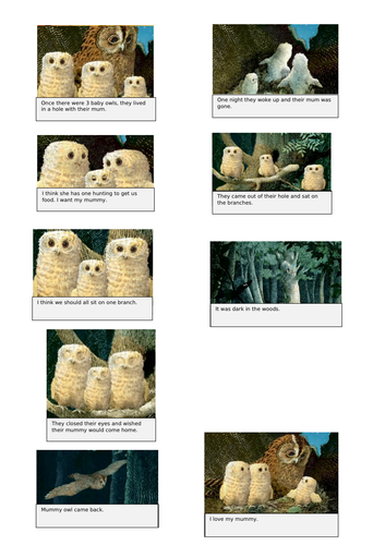 Owl Babies Emotions Writing KS1 | Teaching Resources