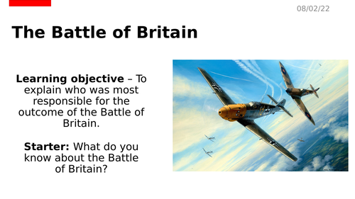 The Battle of Britain | Teaching Resources