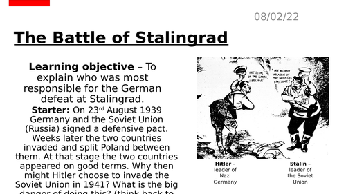 The Battle of Stalingrad | Teaching Resources