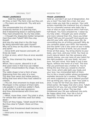 Romeo and Juliet Act 3 scene 3 worksheet bundle | Teaching Resources