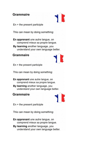 AQA/EDEXCEL Studio GCSE French (Higher) – Module 7 – Les langues sont ...