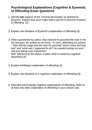 Psychological Explanations of Schizophrenia | Teaching Resources