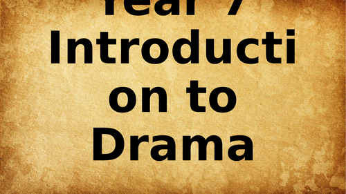 Introduction To Drama/Mime SOW | Teaching Resources