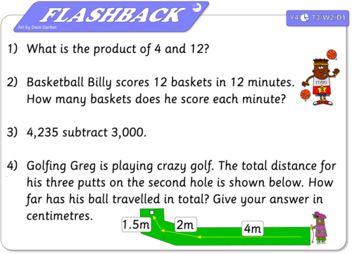 Y4 Maths Flashbacks | Teaching Resources
