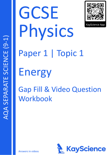 P1 Energy // GCSE Physics // KayScience Booklet // AQA Separate ...
