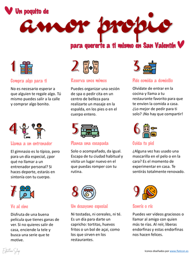 San Valentín - self love ideas | Teaching Resources
