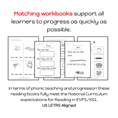 Phonic Reading Books CVC Words Graded: Phase 2/RWI Set 1 | Teaching ...