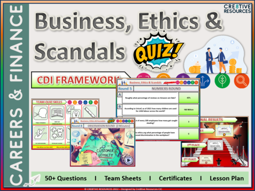 Business Ethics Careers Quiz | Teaching Resources