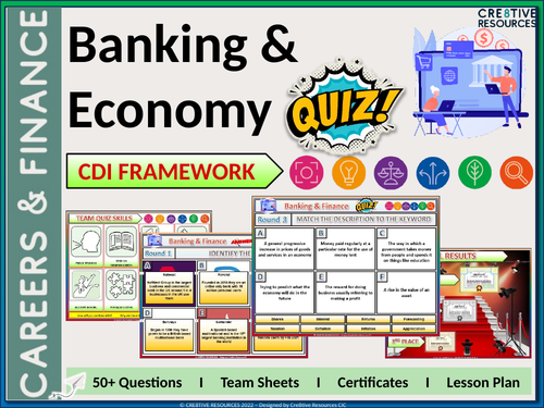 Careers Banking and Economy Quiz | Teaching Resources