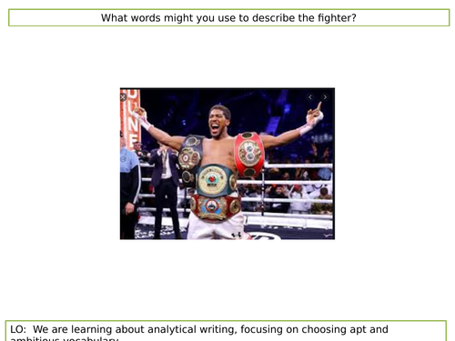 AQA GCSE Paper 2 Practice - Using Resources on Boxing | Teaching Resources