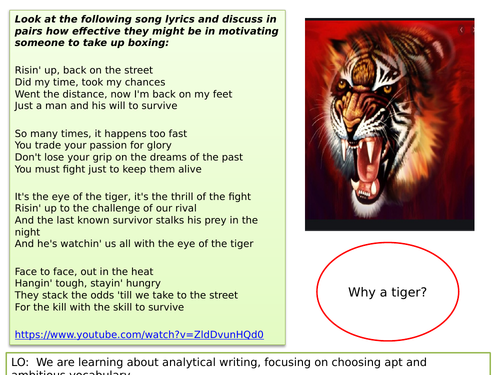 AQA GCSE Paper 2 Practice - Using Resources on Boxing | Teaching Resources