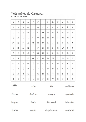 KS3-KS4 Nice Carnival (French Culture Lesson) | Teaching Resources