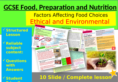 Factors Affecting Food Choices | Teaching Resources