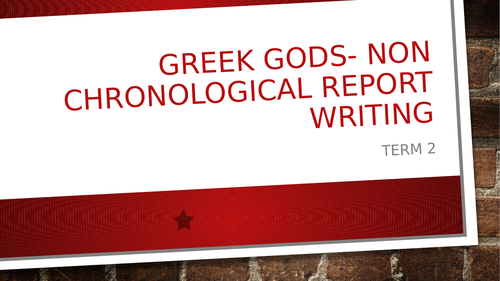 Greek God Non Chronological report writing | Teaching Resources