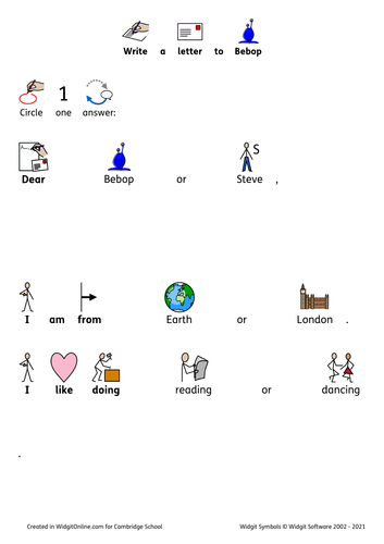 SEN English Lesson: Letter writing | Teaching Resources